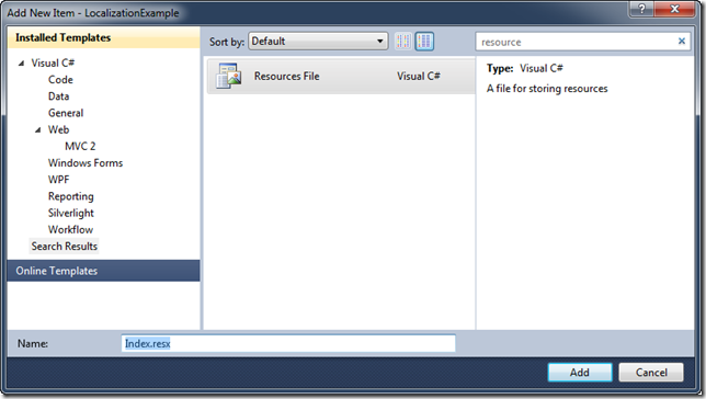 DevDave: Localization in ASP.NET MVC2 with Data Annotations